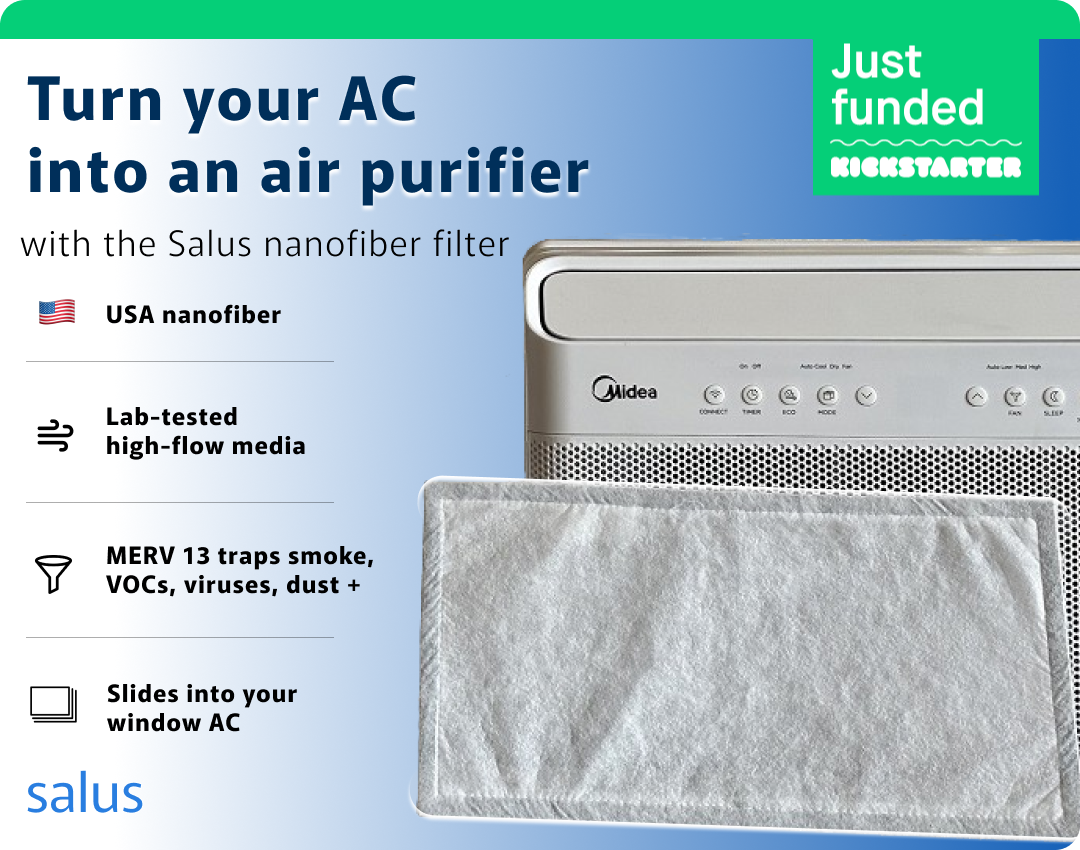 Salus Air Filter | Transform Your Window AC Into An Air Purifier